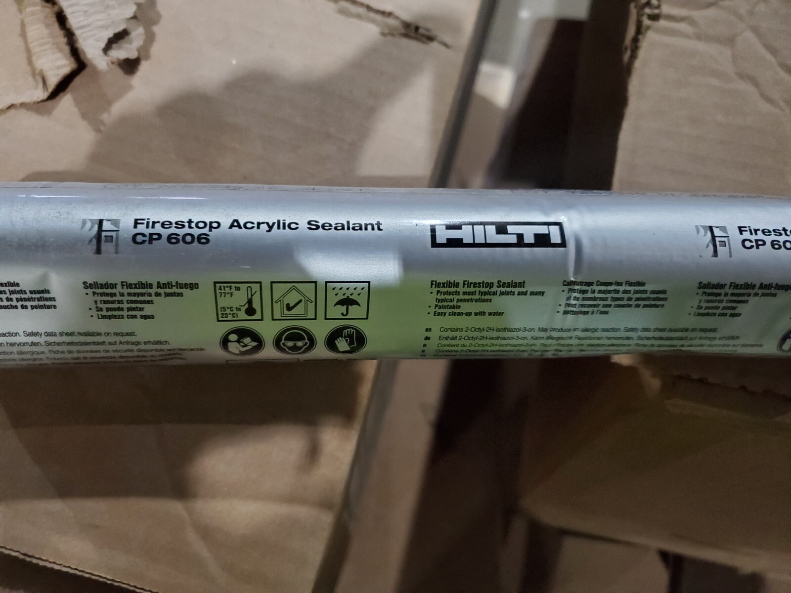 HILTI CP 606 white Firestop Acrylic Sealant 19.6 fl.oz. Sausage 8 cases ...