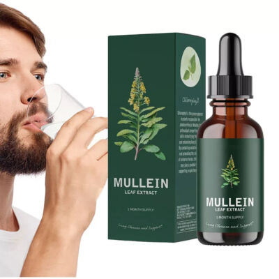 Mullein Leaf & Chlorophyll Extract Drops For Lung Detox Healthcare ...