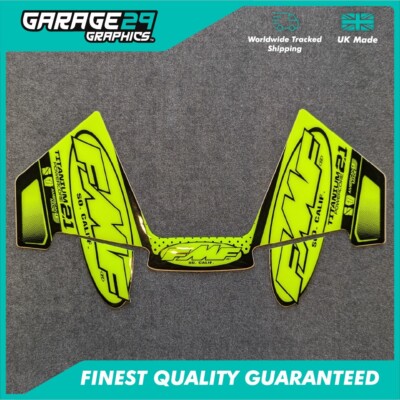 FMF POWERCORE TITANIUM 2.1 EXHAUST STICKER KIT - FLURO YELLOW | eBay