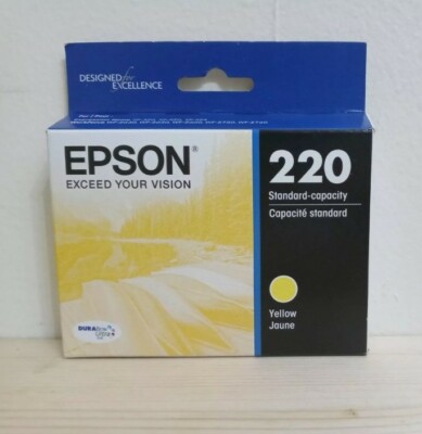 Epson 220 (T220420) Durabrite Ultra Yellow Ink Brand New 2023 YELLOW ...