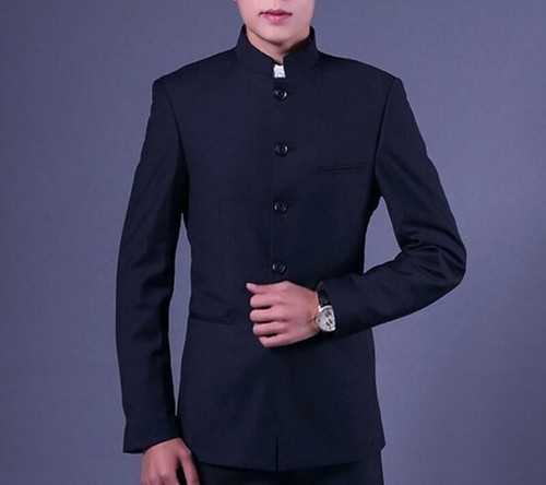 Mens Single Breasted Mao Suit Oriental Chinese Tunic Jackets Blazers ...