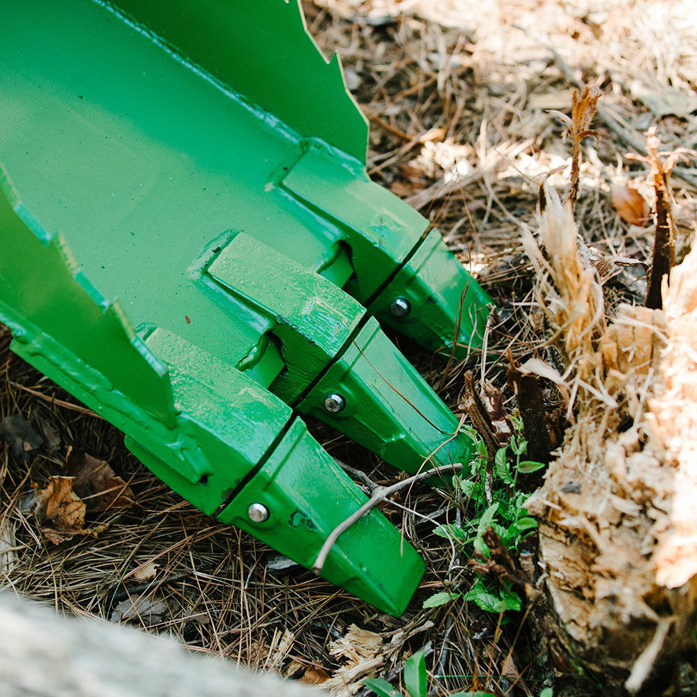 Titan Attachments USA Made Green Extreme Duty Stump Bucket Tree Spade ...