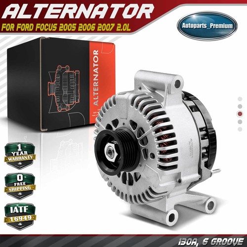 New Alternator for Ford Focus 2005 2006 2007 L4 2.0L 130A 12V CW 6 ...
