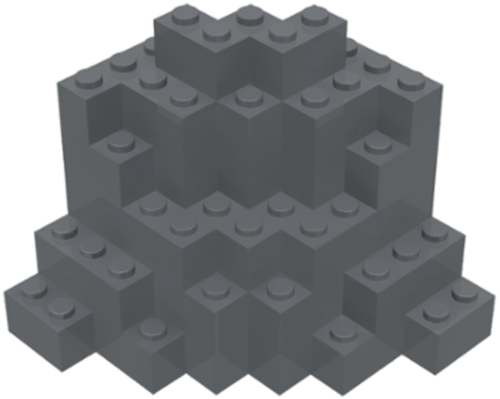 Lego Castle Roccian Rock Panel Grey Castle 23996 8X8X6 | eBay