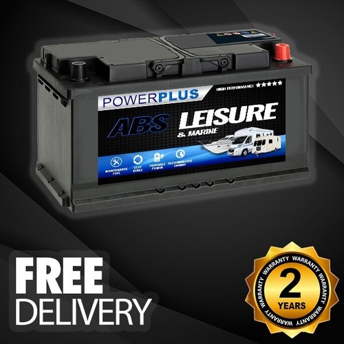 LP130 12V Low Profile 130AH (c100) PowerPlus Camper Van Leisure Battery ...