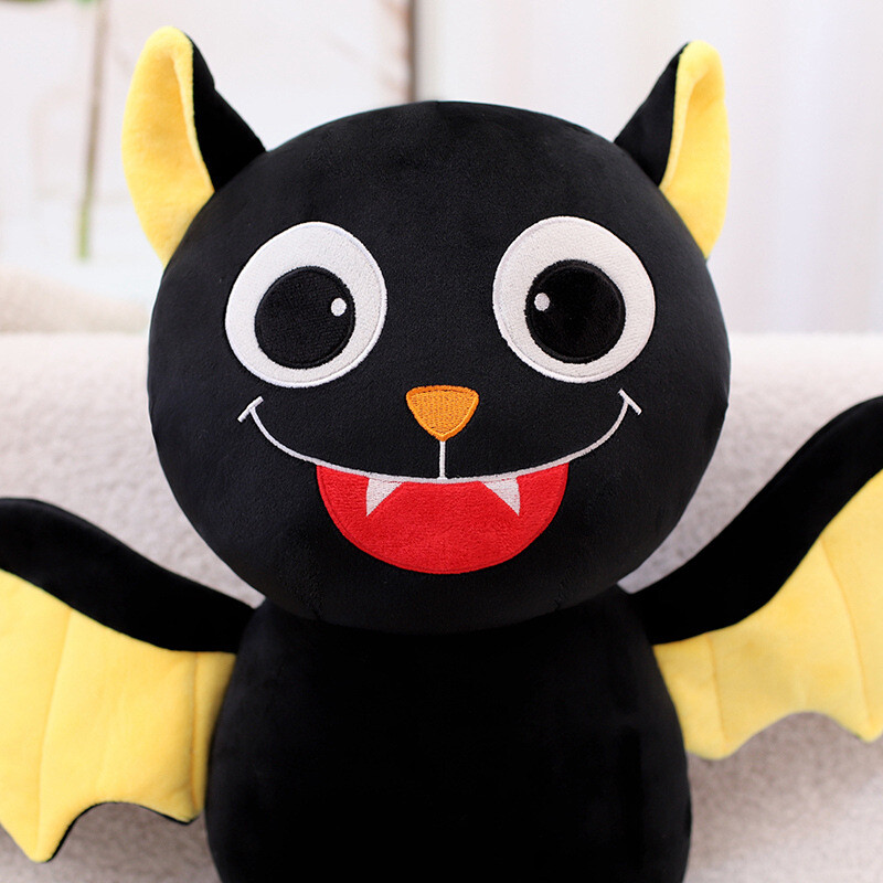 Soft Short Plush Black Devil Bat Stuffed Animal Toy Decoration 40cm 0 ...