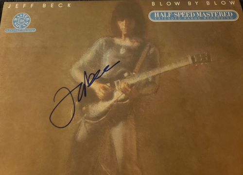 JEFF BECK SIGNED RECORD BLOW BY BLOW AUDIOPHILE ULTRA RARE! 1 OF KIND ...