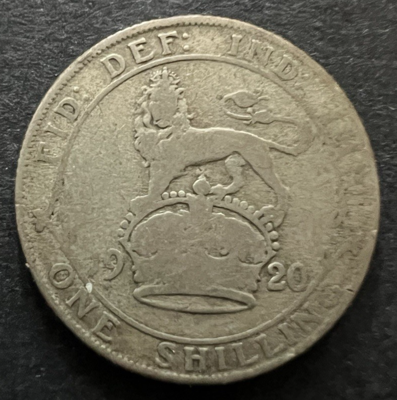 1920 Great Britain 1 Shilling Silver Coin | eBay