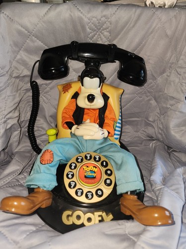 Vtg Working Disney Goofy Talking Phone Telephone Animated Corded ...