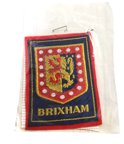 Vintage 1970's Brixham England Travel Souvenir Embroidered Sew - On ...