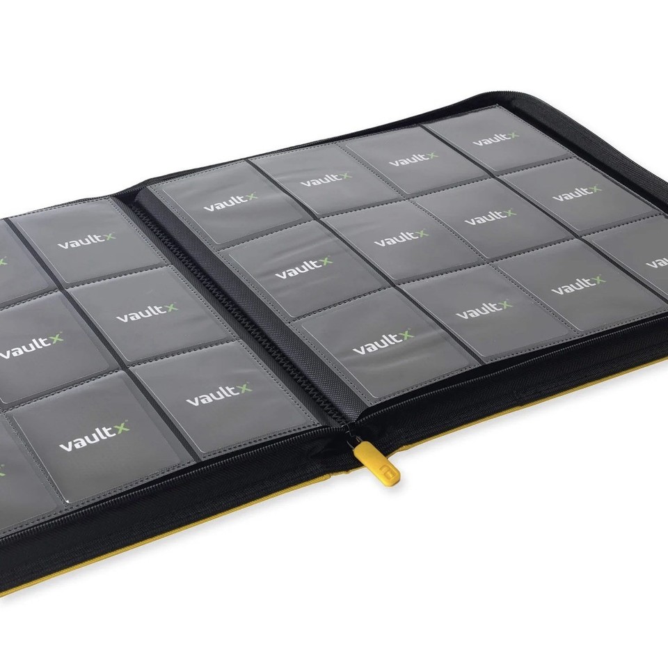 Vault X Yellow 12-Pocket Xl Ascended Heroes Master Set Binder Misprint ...