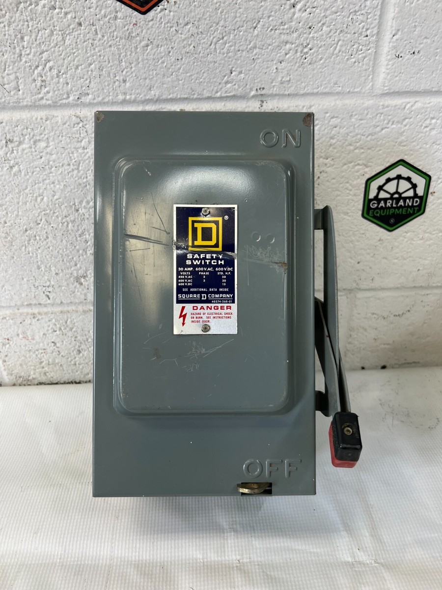 Square D Safety Switch: NEMA 3R, 30 Amp, 240V, Fused, 58% OFF