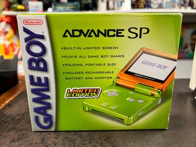 Nintendo Game Boy Advance SP Limited Edition Lime/Orange FACTORY SEALED ...