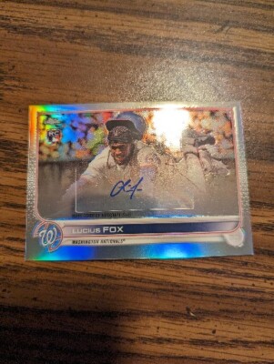 2022 Topps Chrome Update Lucius Fox Rookie Auto Autograph RC #AC-LFO ...