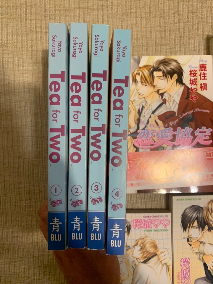 Rare Yaoi Manga LOT Tea for Two Vol 1-4 Yaya Sakuragi ENGLISH Release Hey Sensei | eBay
