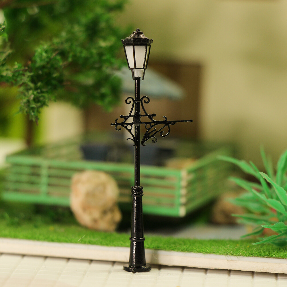 5pcs Model Railway Train N Gauge Lamp Post 51mm 1:150 Street Lights ...
