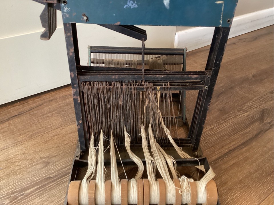 Vintage Antique Structo Artcraft Weaving Loom Tabletop Metal Toy Free ...