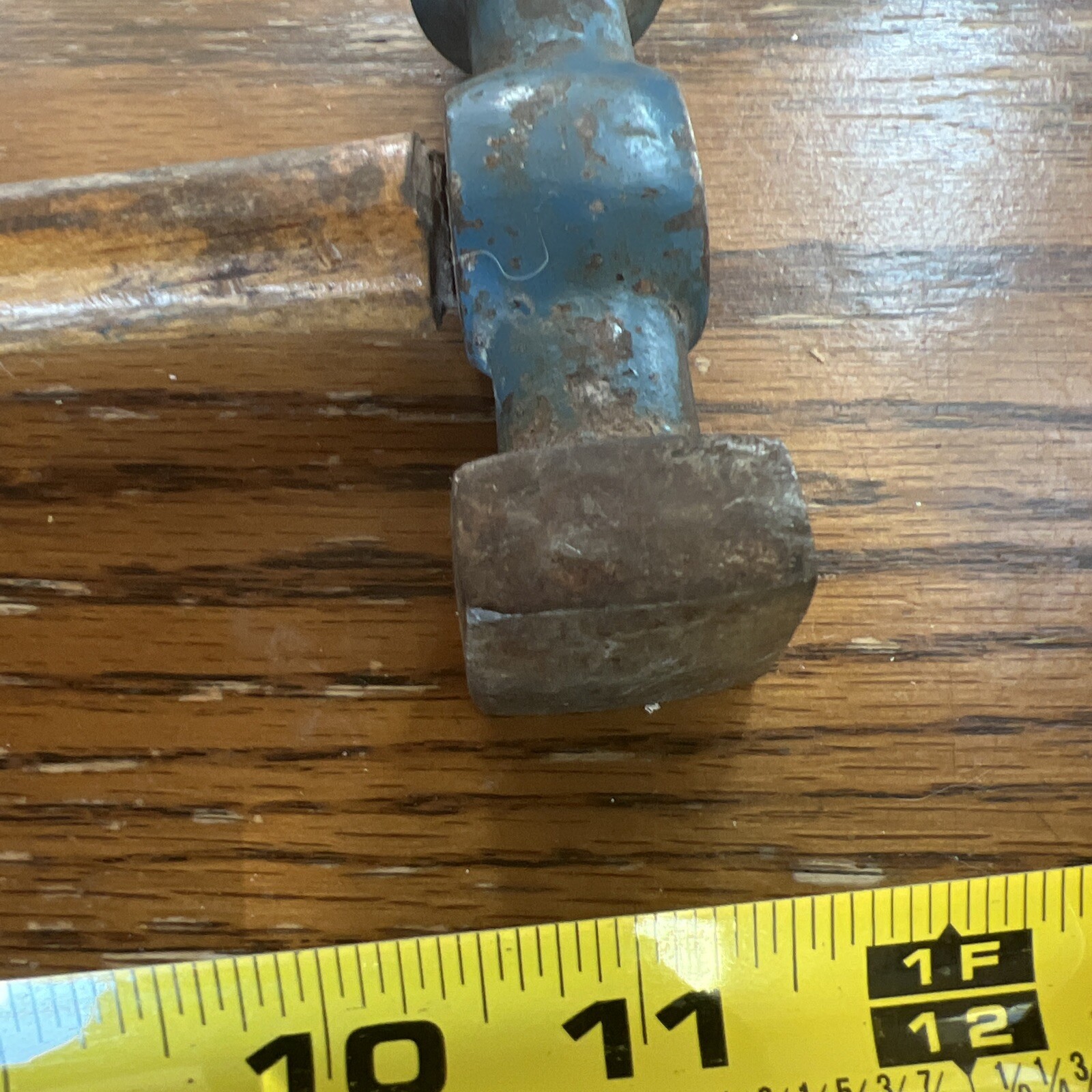 Vintage Auto Body Hammer Round + Square Head Wood Handle Blacksmith ...