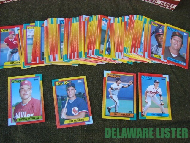 Lot of 10 Boxes Baseball Cards 1990 Topps "Traded" Series 132 cards per ...