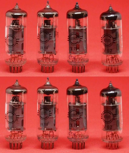 8 pcs x 6P1P- EV VINTAGE TUBES PINOUT DIFFERENCE 6AQ5 = EL90 = N727 ...