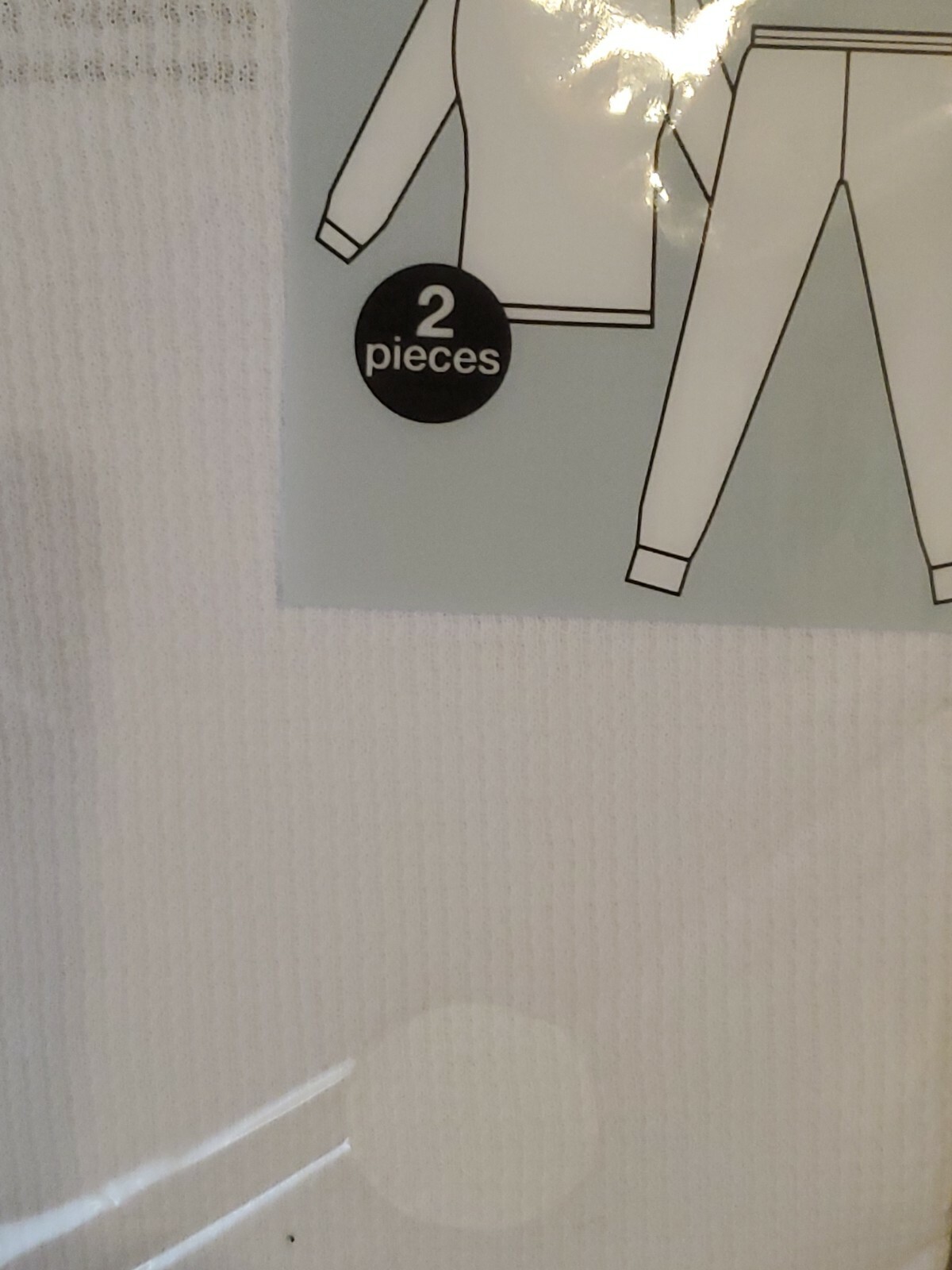 West Loop Women White 2 PC Thermal Set L/xl Fall Winter Cold Weath ...