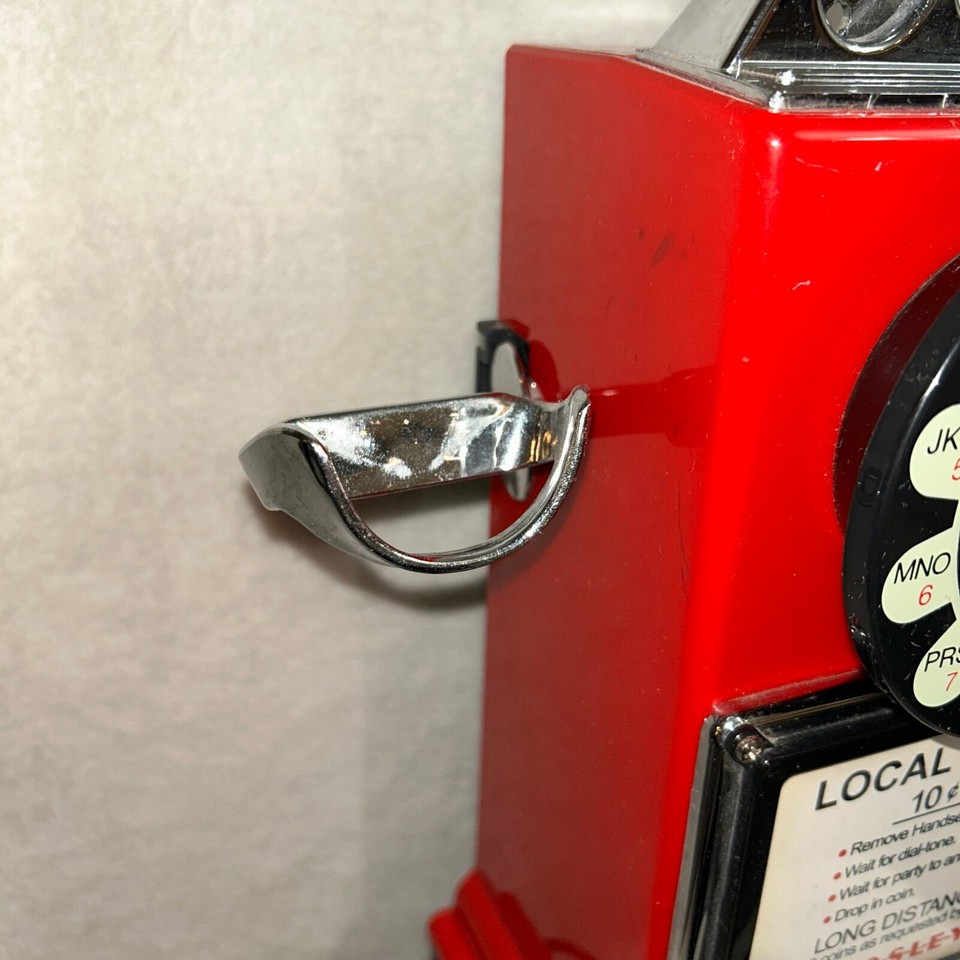 Crosley Red 1957 Retro Pay Phone Replica With Coin Bank | eBay