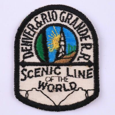 Denver & Rio Grande Railroad Scenic Line of the World 2" x 2.5" Patch ...