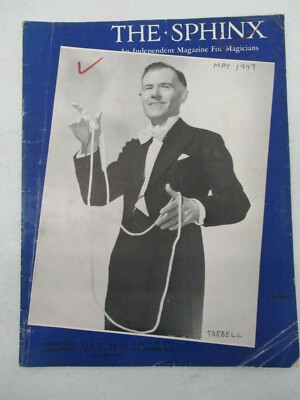 THE SPHINX MAGAZINE MAY 1949 TARBELL VOLUME 48 # MAGIC MAGICIAN VINTAGE ...