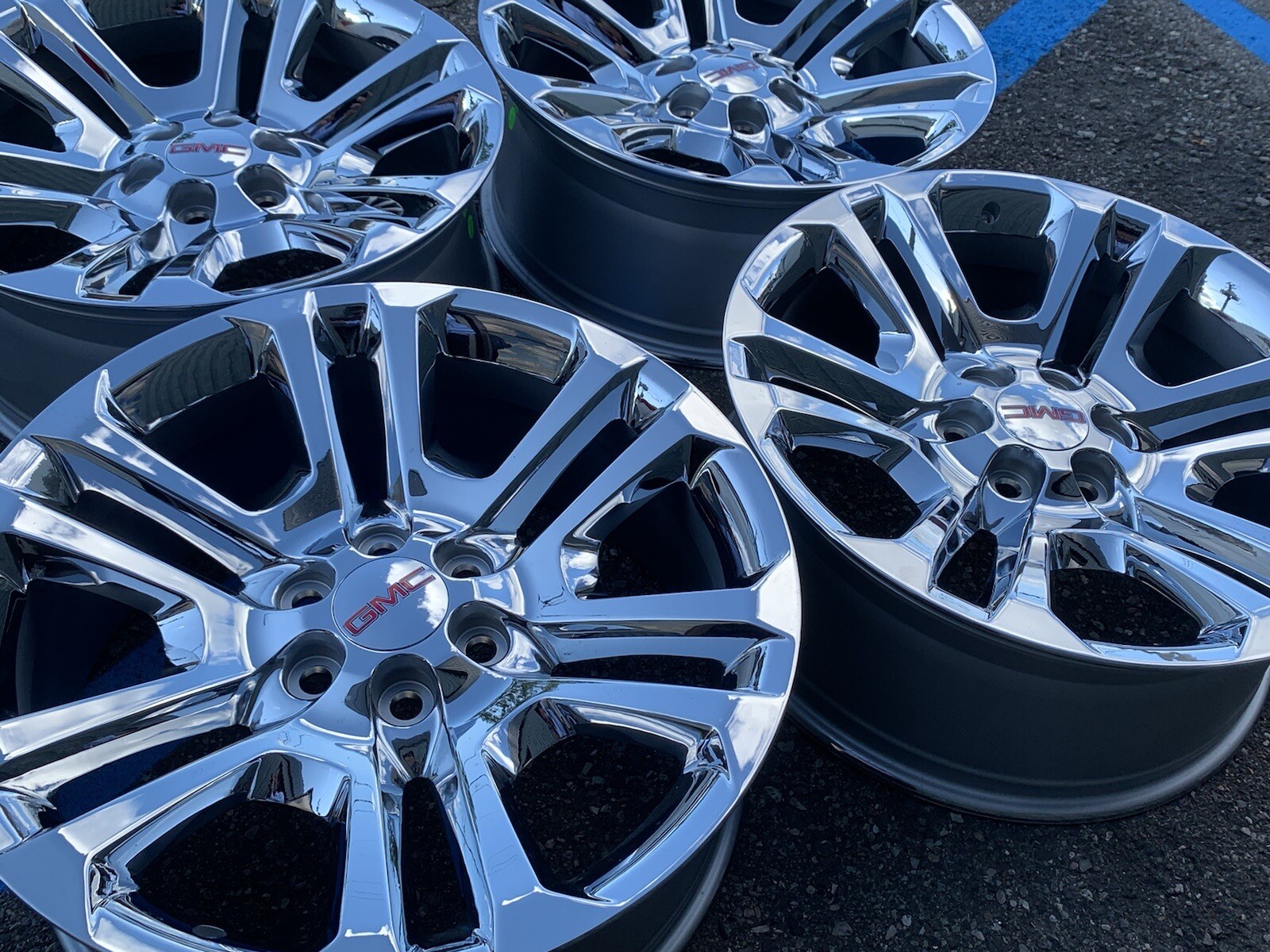 * 22" CHROME GMC SIERRA DENALI YUKON CHEVY SUBURBAN SILVERADO TAHOE ...