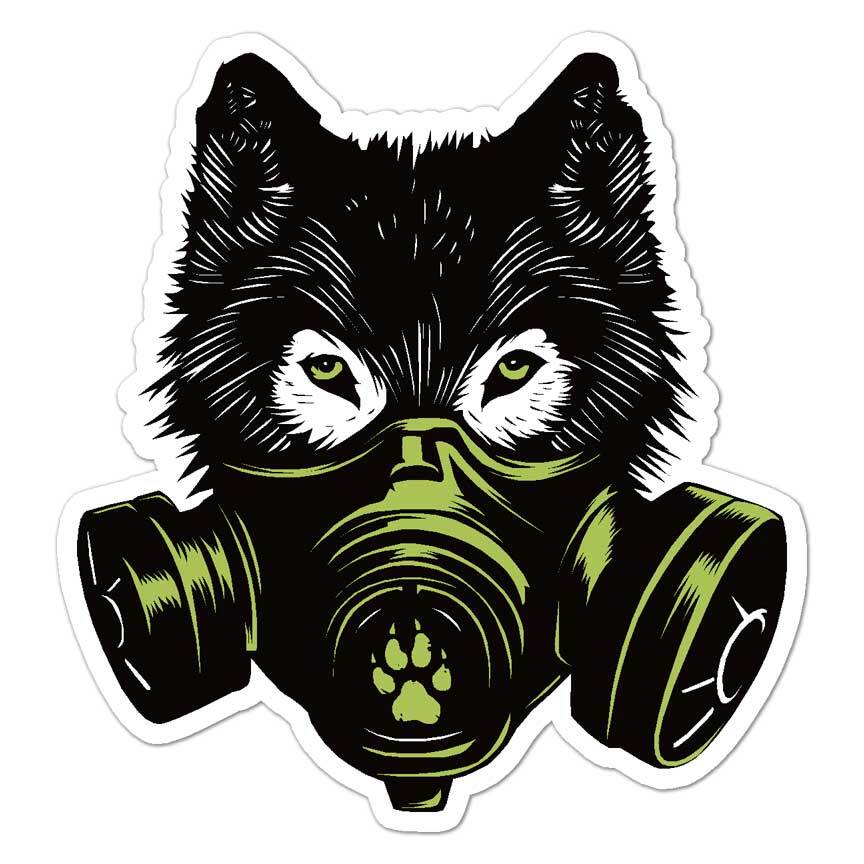 Wolf Gas Mask, Vinyl Decal Sticker, Indoor Outdoor, 3 Sizes, #8018 | eBay