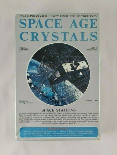 New - Space Age Crystals Crystal Growing Kit No.645 Vintage Made In ...