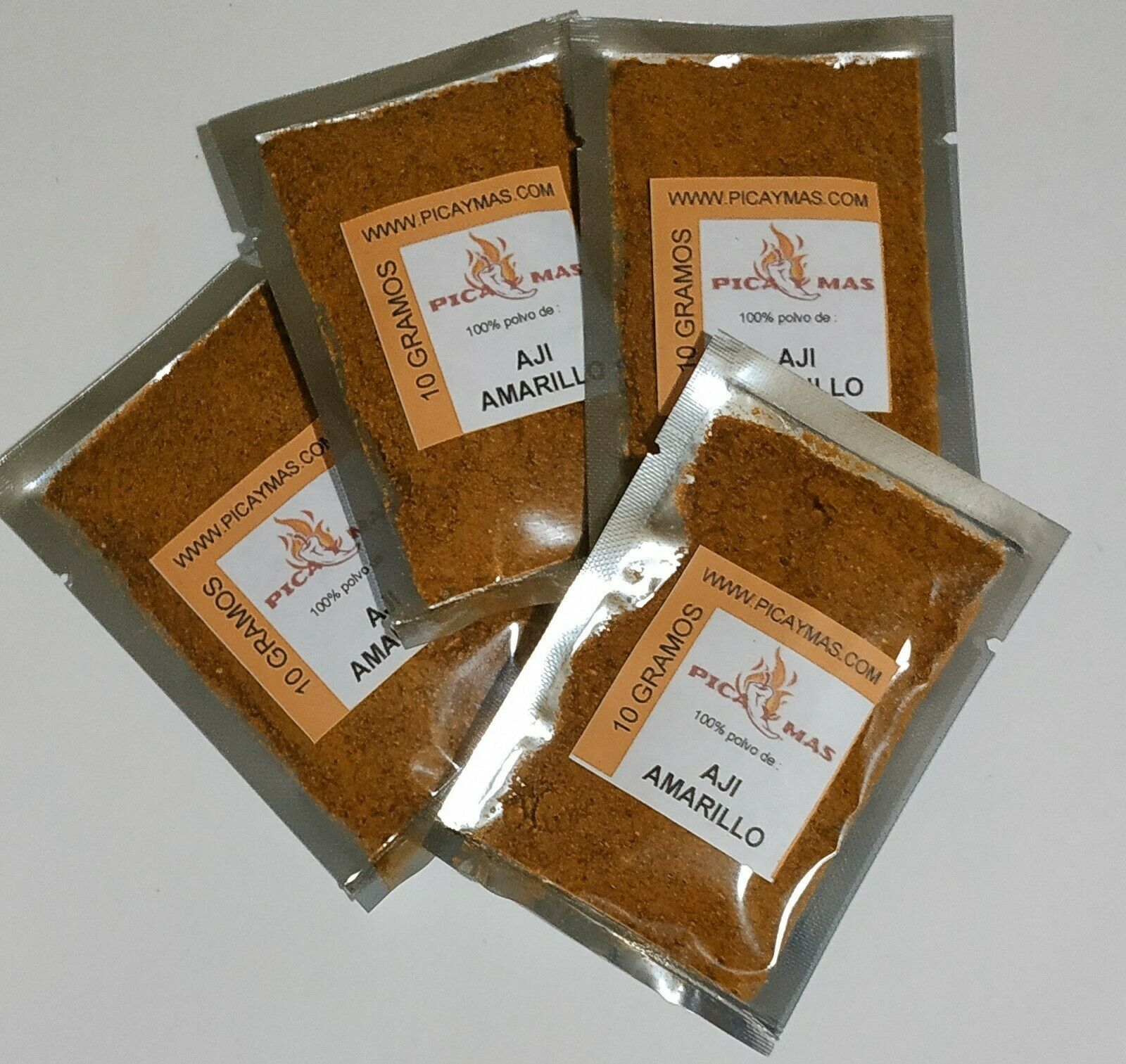 YELLOW PEPPER POWDER 10 GR. PURE 100% SPICY PERU CEBICHE POWDER PEPPER ...