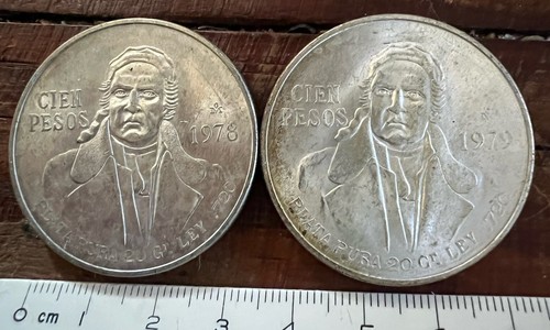 1978 & 1979 Mexico Cien 100 Pesos Silver Coins | eBay