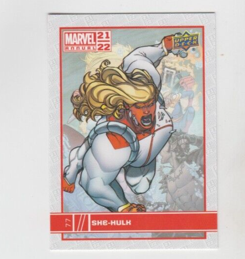 She-Hulk 2021-22 UPPER DECK MARVEL ANNUAL CARD #77 | eBay
