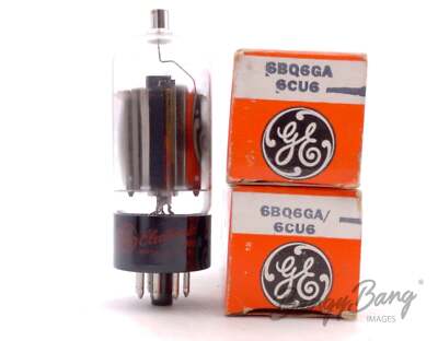 2 Vintage General Electric 6BQ6GA/6CU6 Sweep Beam Power Audio Vacuum ...