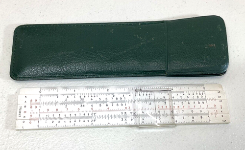 Faber-Castell Pocket Slide Rule 67/87 Rietz 6" Germany w/Green Sleeve ...