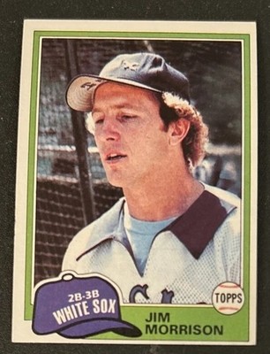 1981 Topps Jim Morrison Baseball Card #323 White Sox 2B-3B FR/GD O/C | eBay