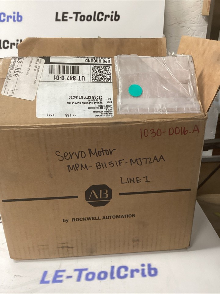 Allen Bradley cat MPM- B1151F-MJ72AA SER A Servo Motor J-064-S | eBay