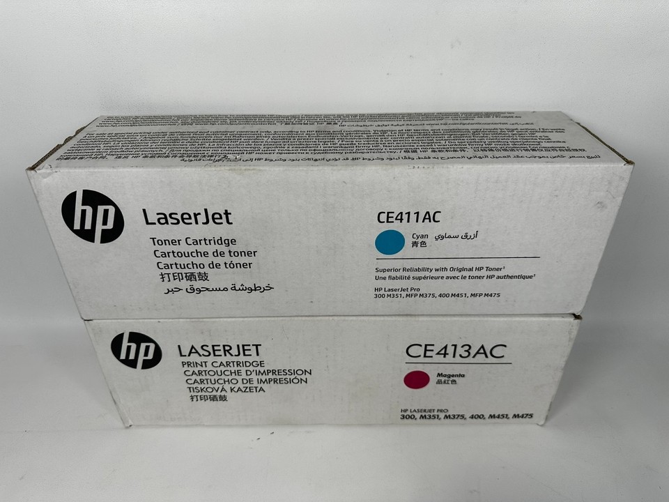 HP CE411AC CE413AC Toner Cartridge LaserJet Pro 300 M351 M375 M400 M451 ...