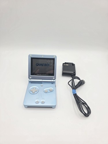 Gameboy Advance GBA SP Pearl Blue Handheld Console W Charger Tested | eBay