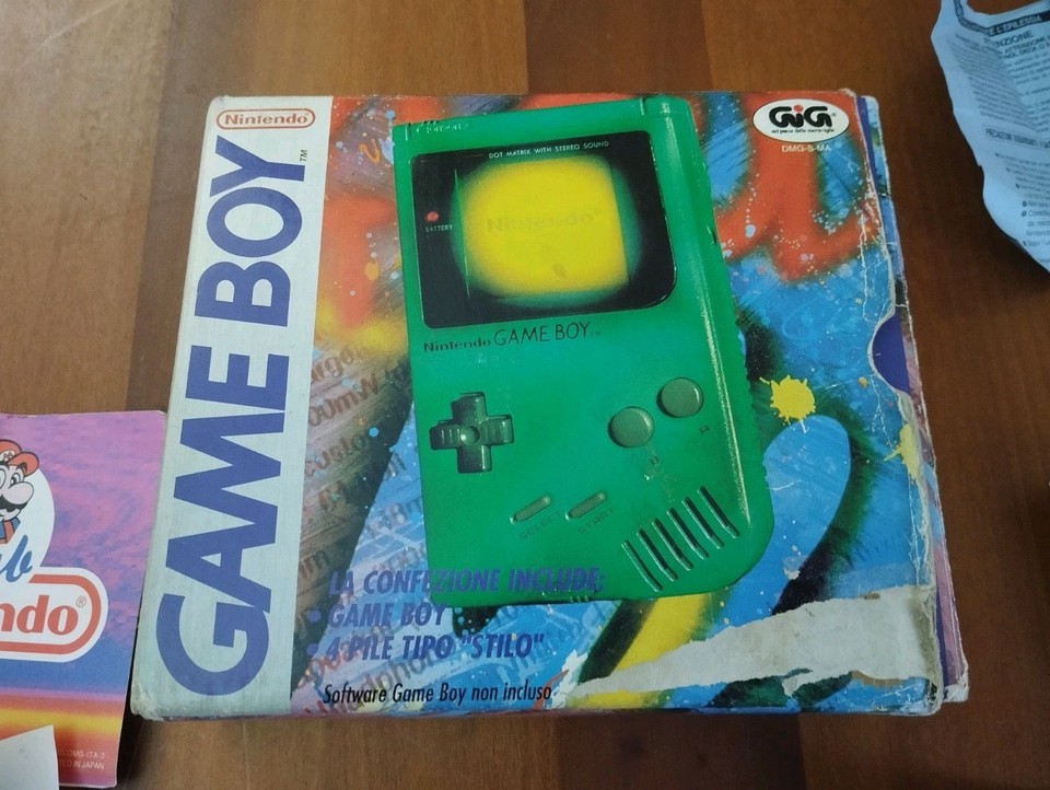 Nintendo Game Boy Classic Verde Green + 3 Giochi Super Mario Tetris | eBay
