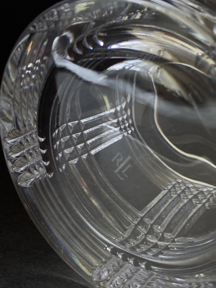 Ralph Lauren Crystal Glen Plaid Ice Bucket Straight Sided 6" tall ...
