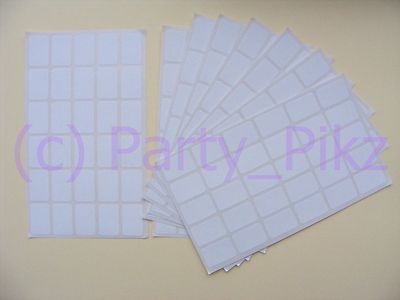 240 Small White Sticky Labels 19 x12mm Price Stickers Blank Self ...