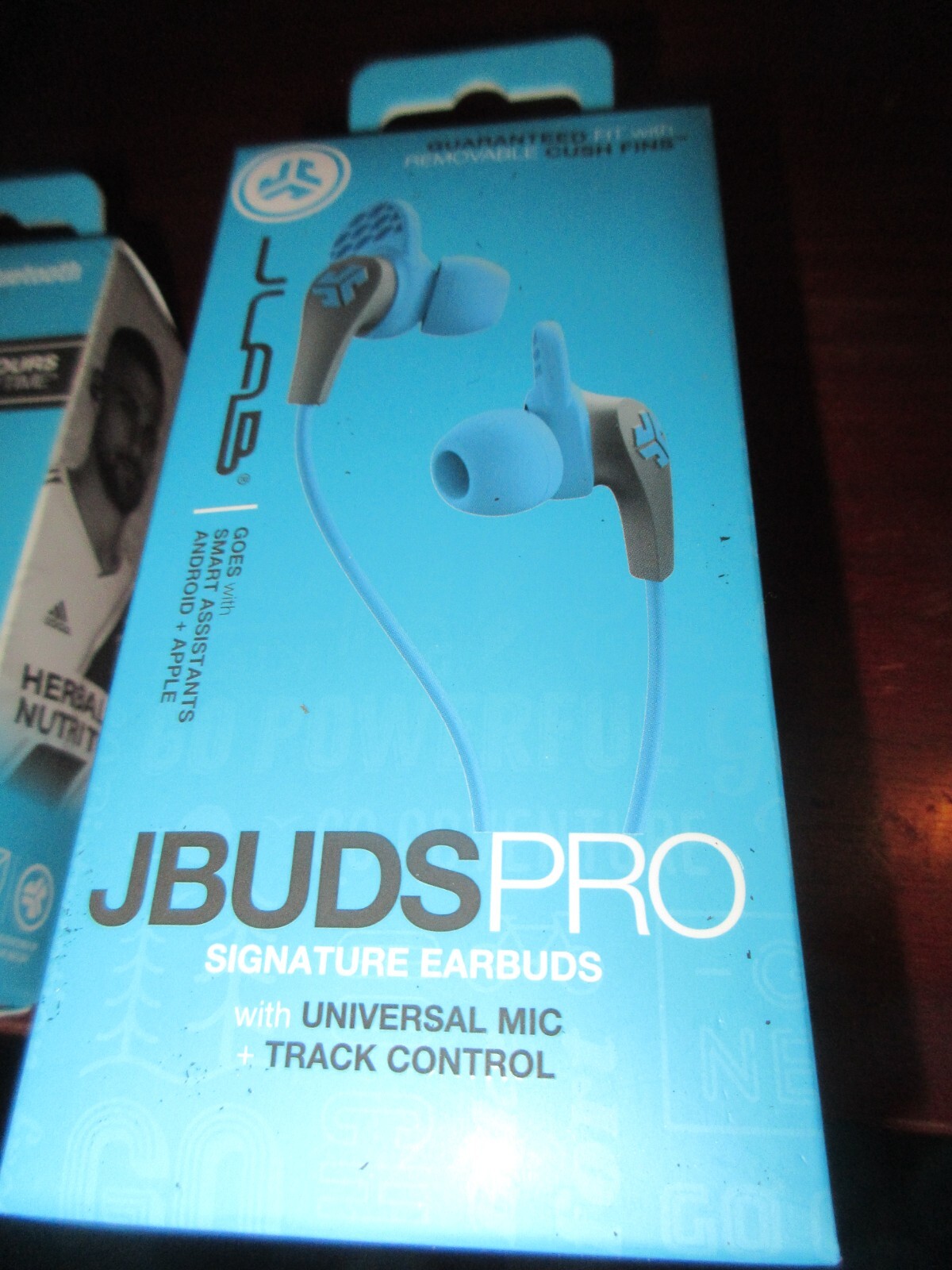 JLab JBuds Pro Signature Earbuds Blue Noise Isolate 3 Size Tips & Cush ...