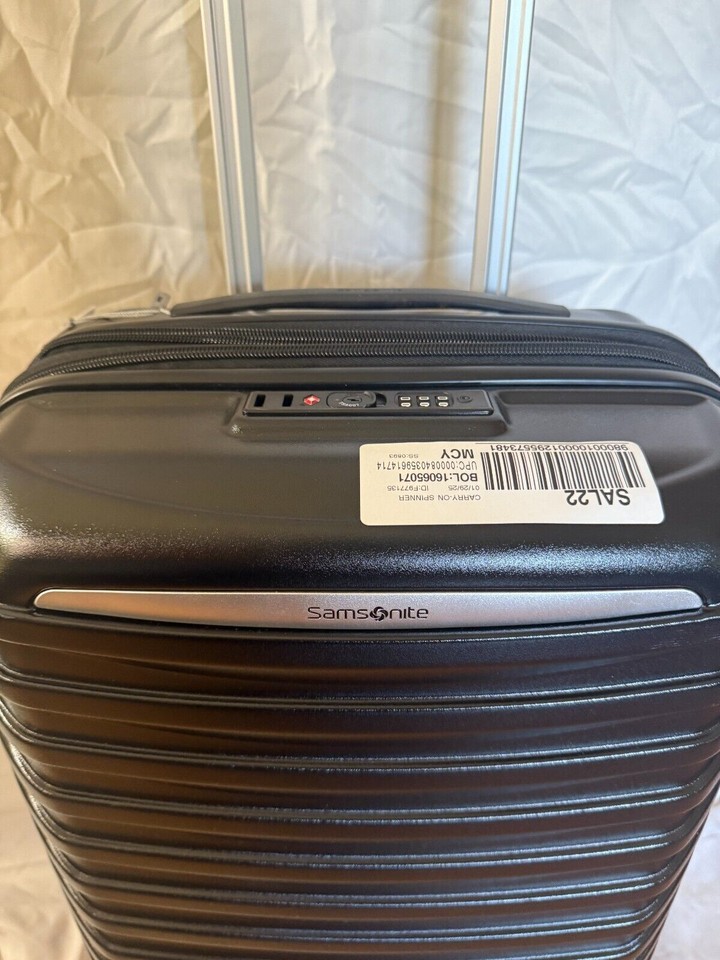 $480 New SAMSONITE Spin Tech 6 Carry-On Spinner Luggage Black 20 ...