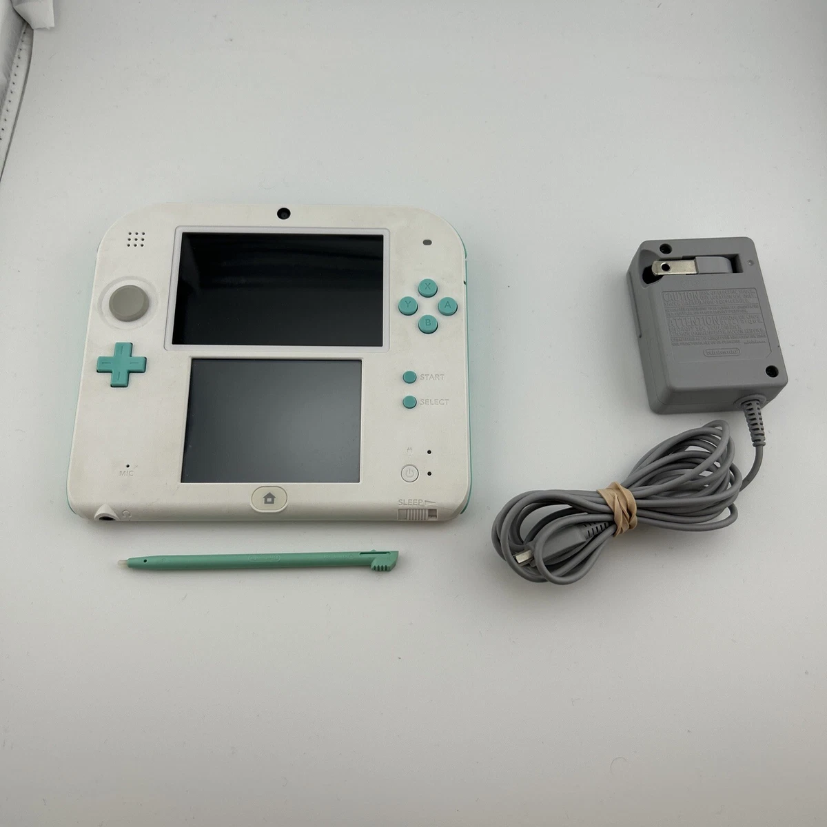 buy storeonline 90s Nintendo 2DS in sea green white tested working