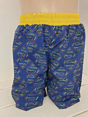 Superman DC Boys Elastic Waistband Swim Trunks Size 5-6 | eBay