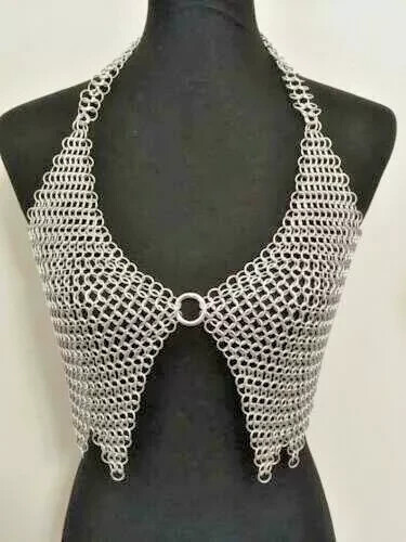 Chainmail Chainmail Top Halter Bra beautiful Club Wear Lightweight ...