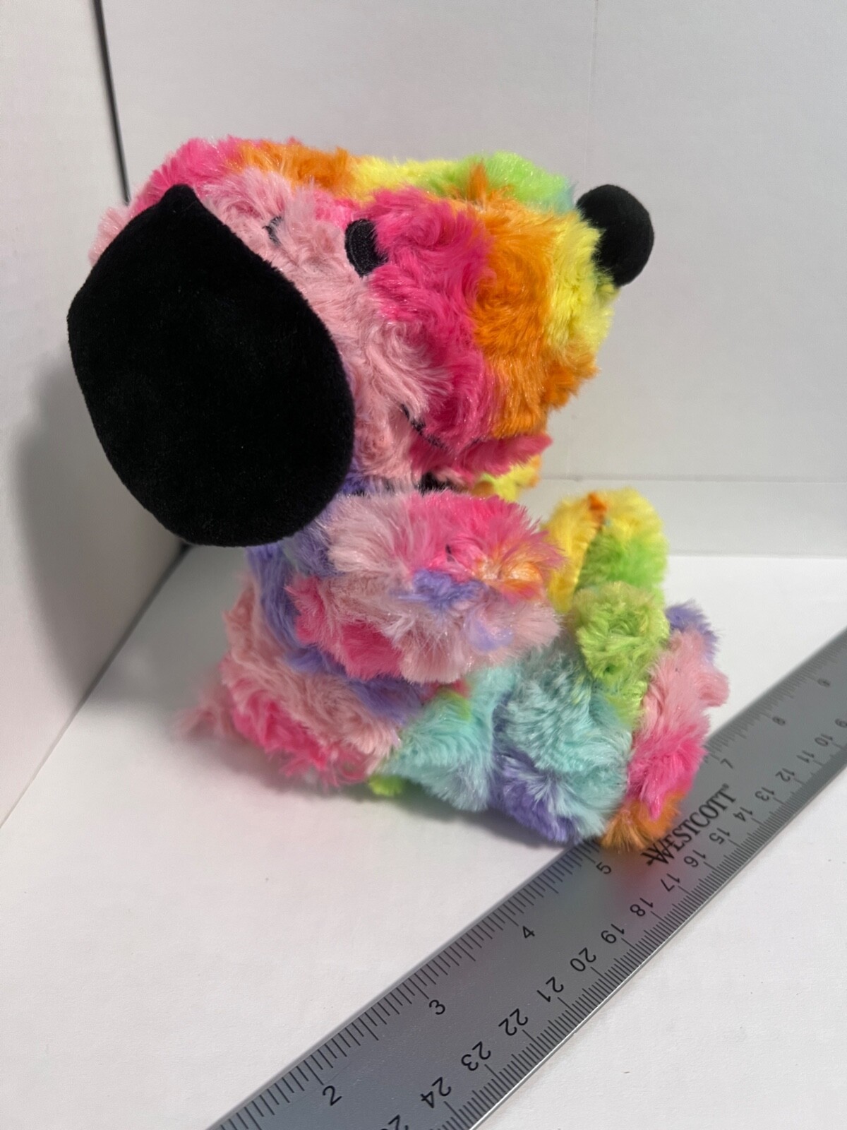 Snoopy Peanuts Rainbow Plush Tie Dye Hallmark Soft 6" Exc Charlie Brown ...