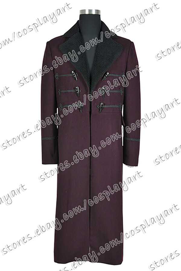 Doctor Who Cosplay 11th Eleventh Dr Matt Smith Costume Dark Purple ...